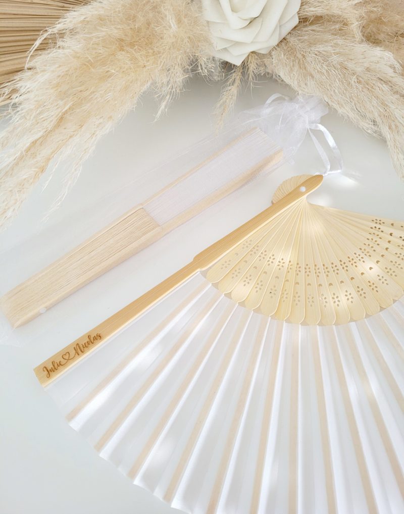 Eventails mariage personnalisé - CW evenements